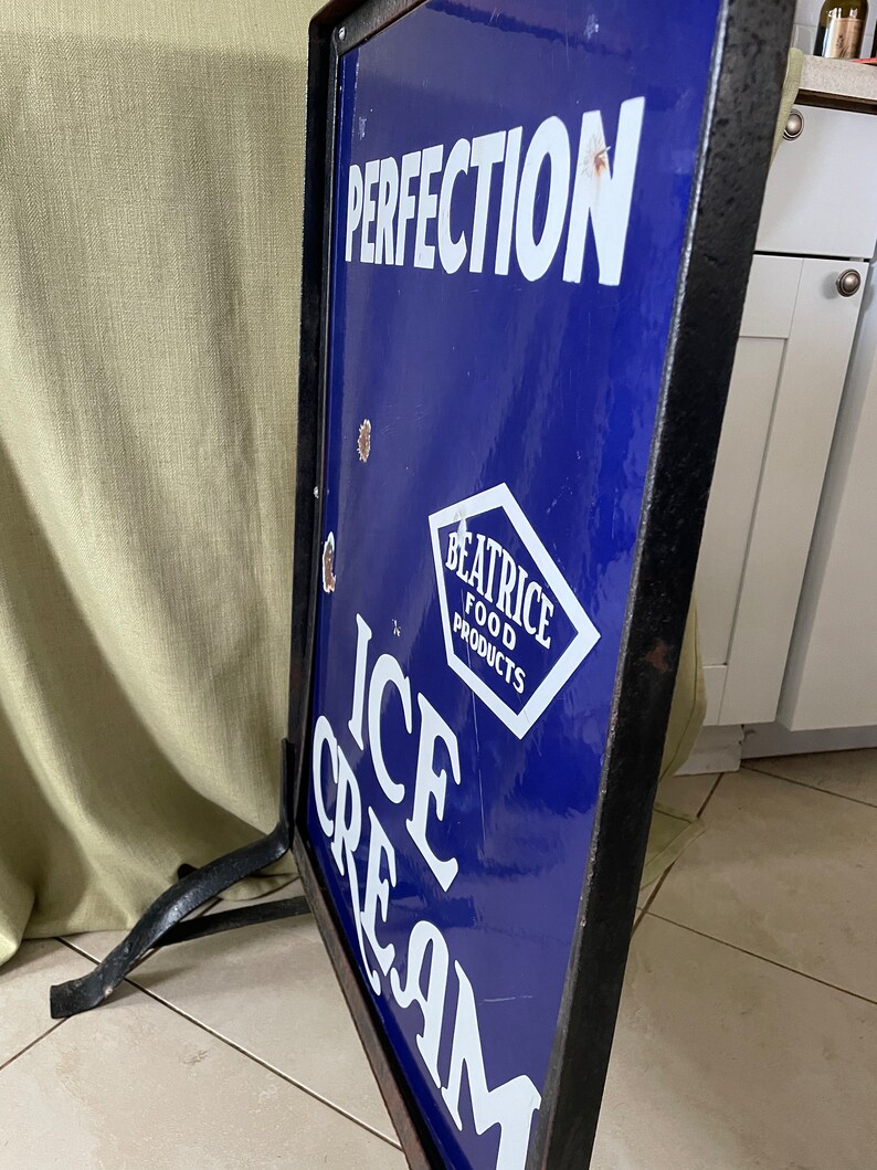 Antique Original 1930s Sidewalk Sign Perfection Ice Cream - Etsy