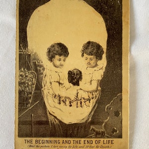 Rare the Beginning and the End of Life Wm. Deering Victorian Trade Card ...