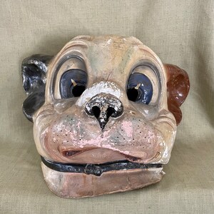 1920’s Bonzo the Dog Folk Art Full Size Paper Mache Mask - Etsy