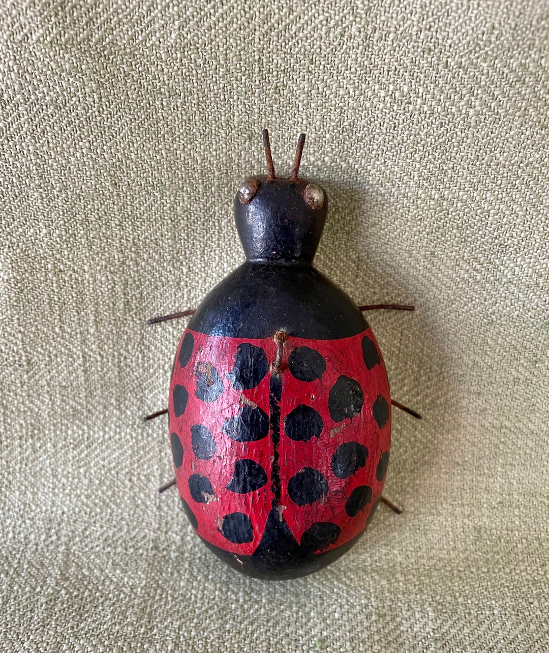 Antique Folk Art Lady Bug Ice Fishing Lure - Etsy