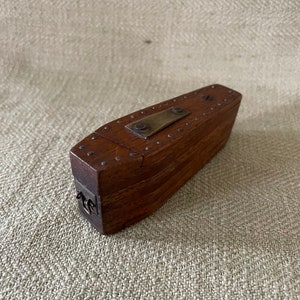 19th Century Folk Art Coffin Snuff Box, A Puzzle Box With Body Inside ...