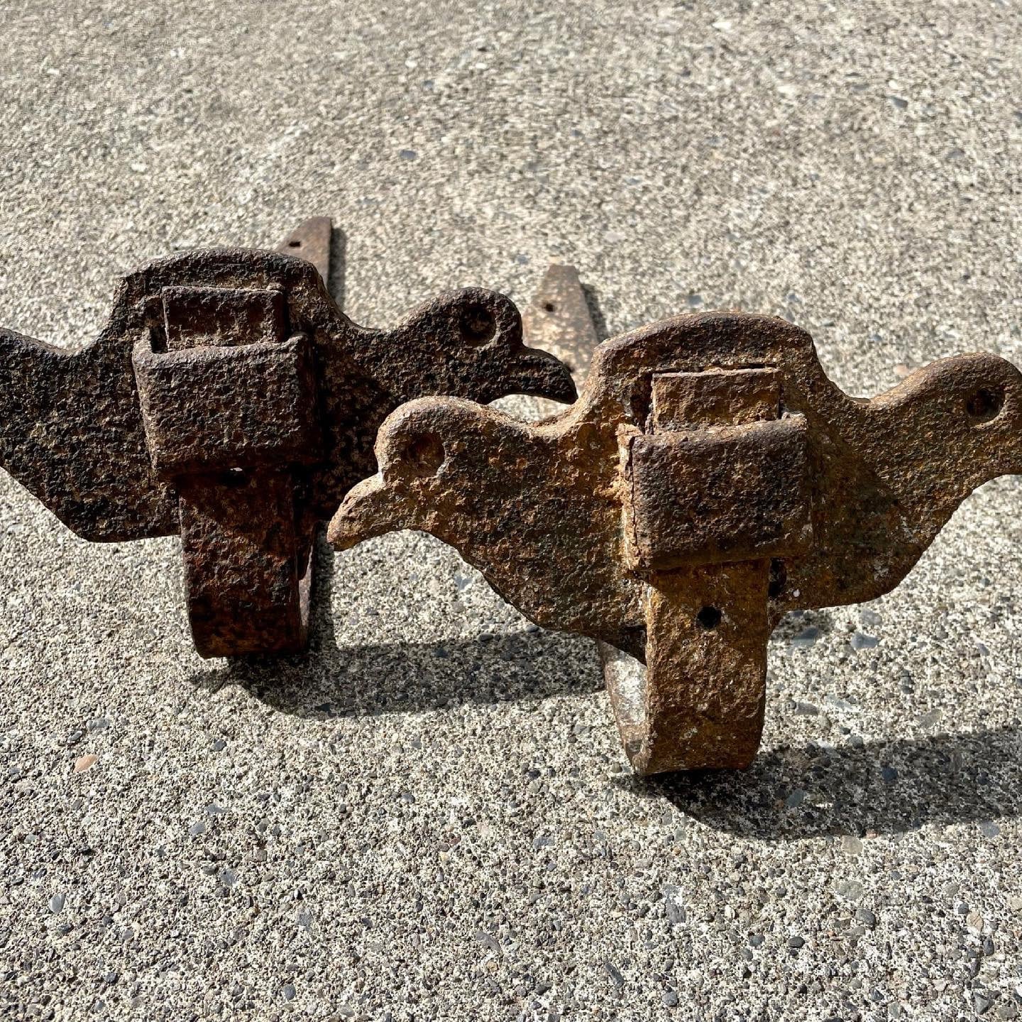 Victorian Doves 19th Century Forged Iron Roof Snow Birds, Architectural ...