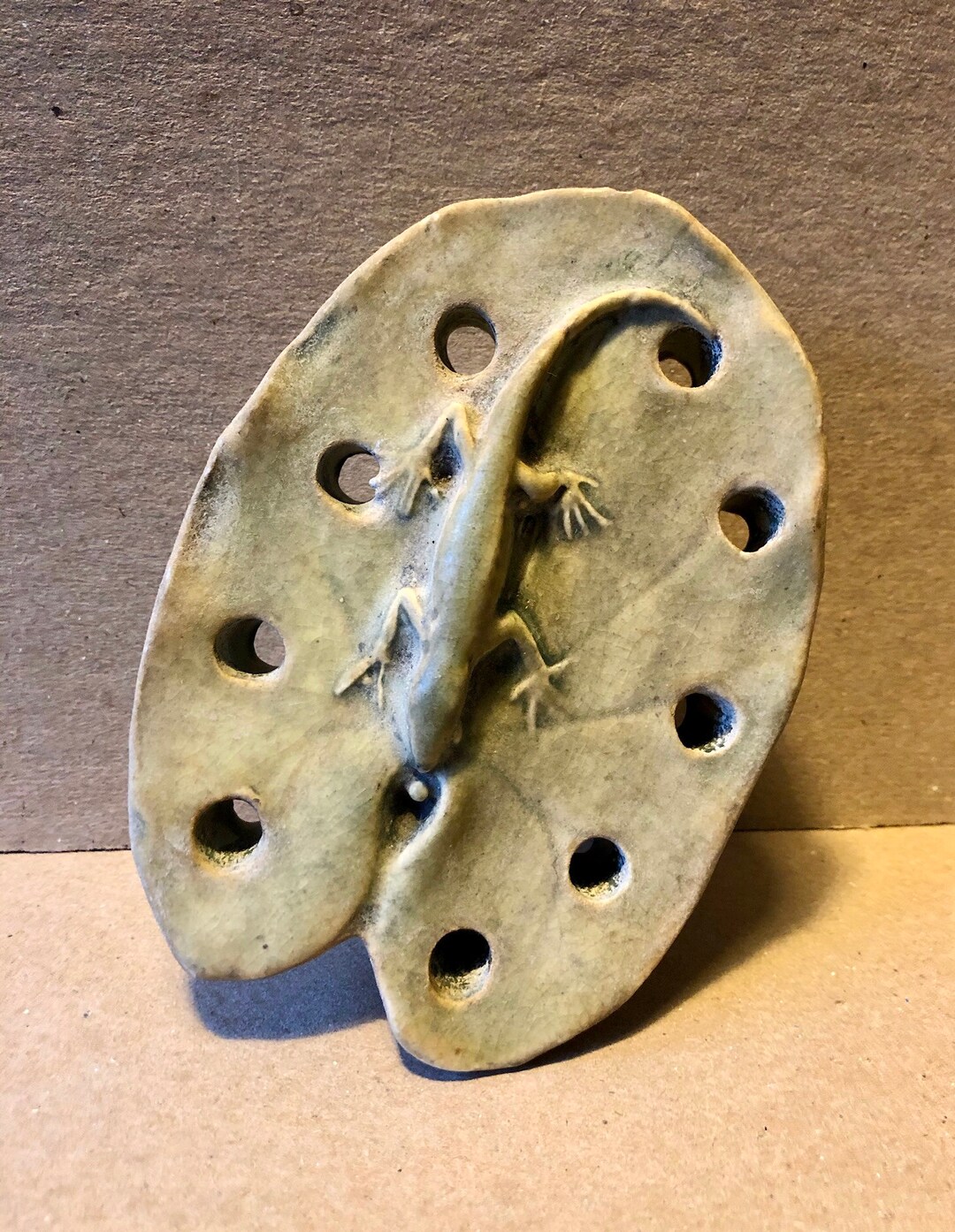 1916-1929 Weller Muskota Salamander Art Pottery Flower Frog, Rare - Etsy