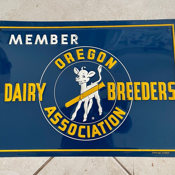 Vintage Dairy Sign - Etsy