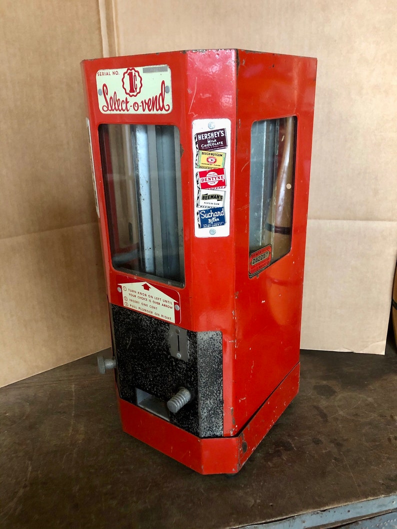 Select O Vend Vintage 1 Cent Candy Vending Machine | Etsy