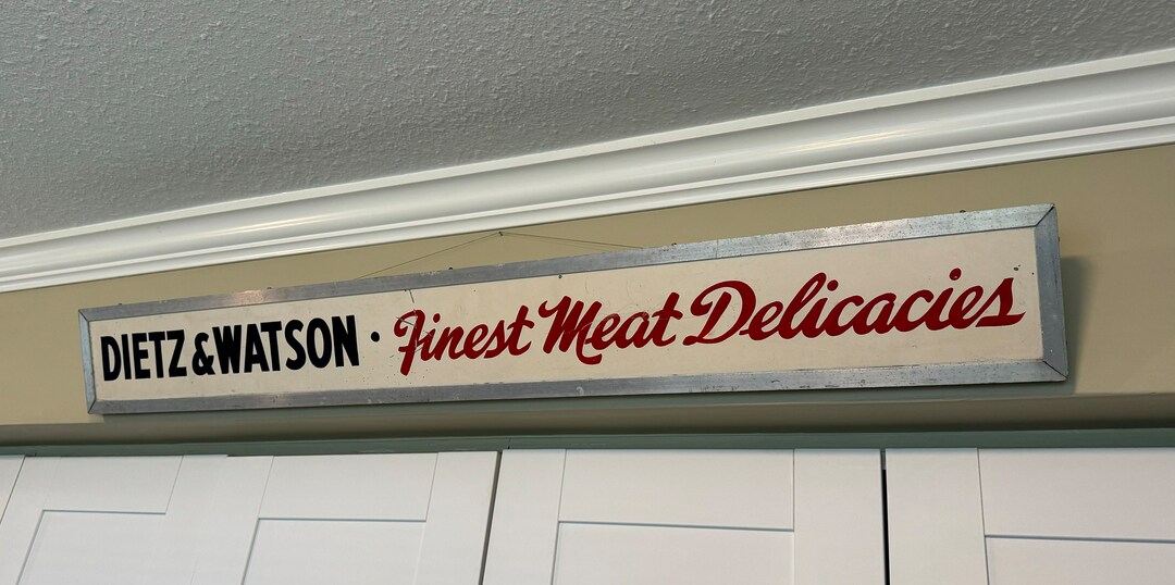 Vintage Deli Meat Sign - Etsy