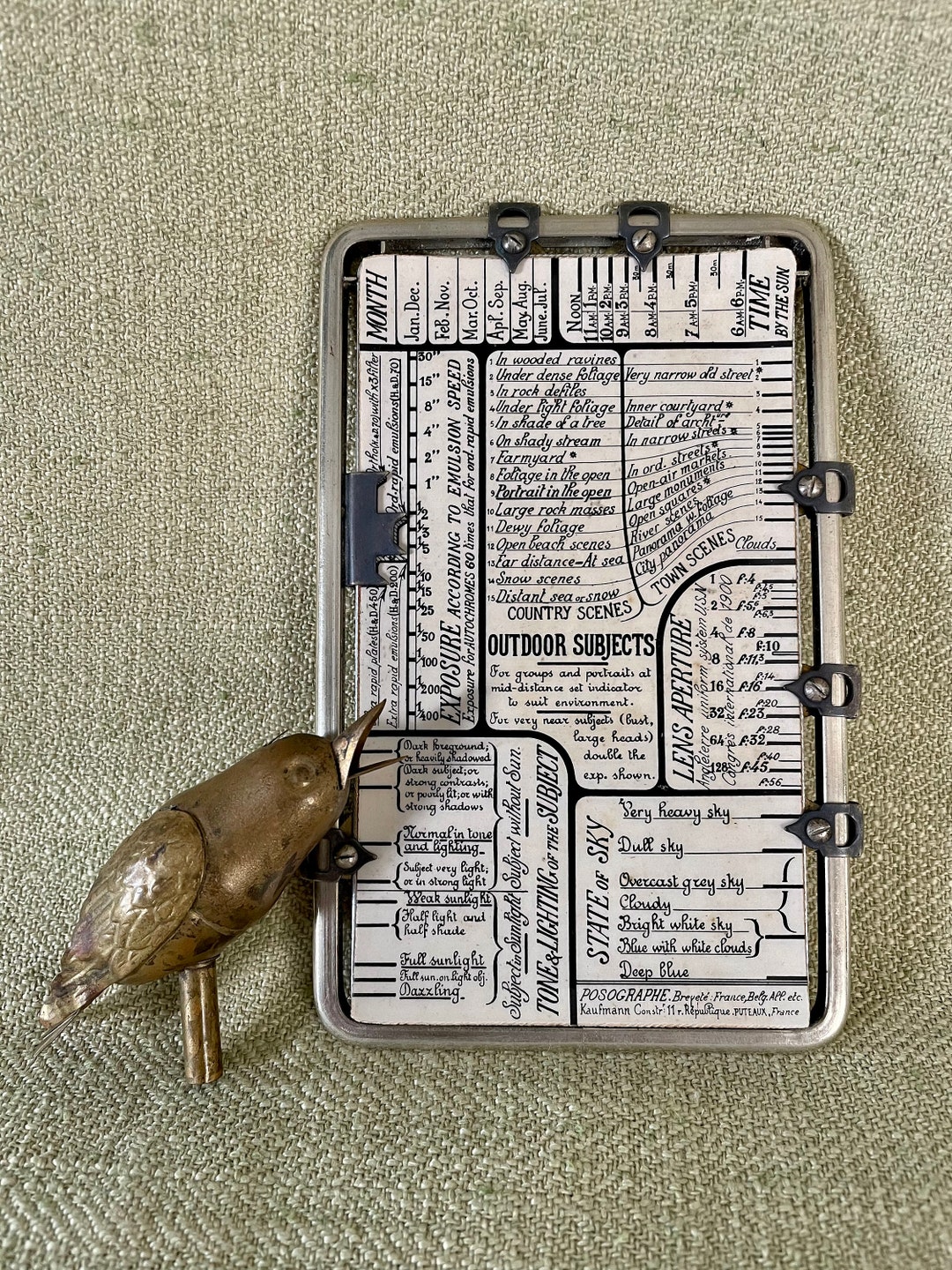 Pair of 1900-1920 Photography Tools, a Brass Birdie With Kaufmann’s ...