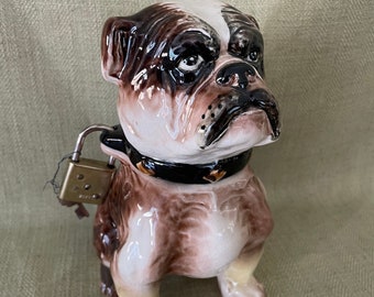 Vintage Bulldog Bank 1986 - Etsy