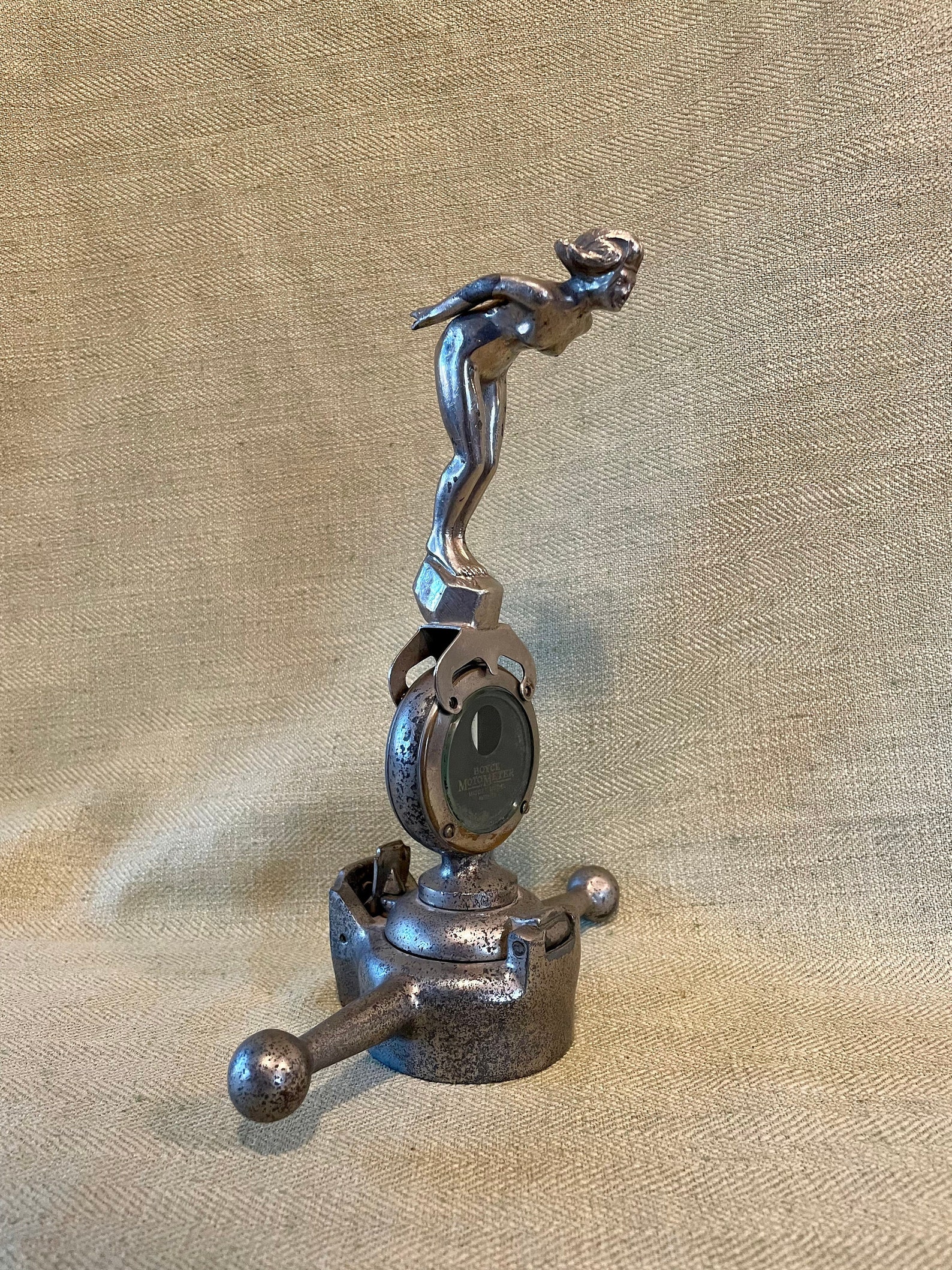 Rare Antique Flying Goddess Moto Meter Radiator Top Art Deco Car ...