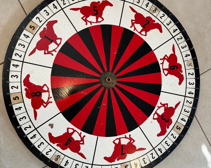 Vintage 1950’s Hand Painted Carnival Game Wheel, Folk Art - Etsy