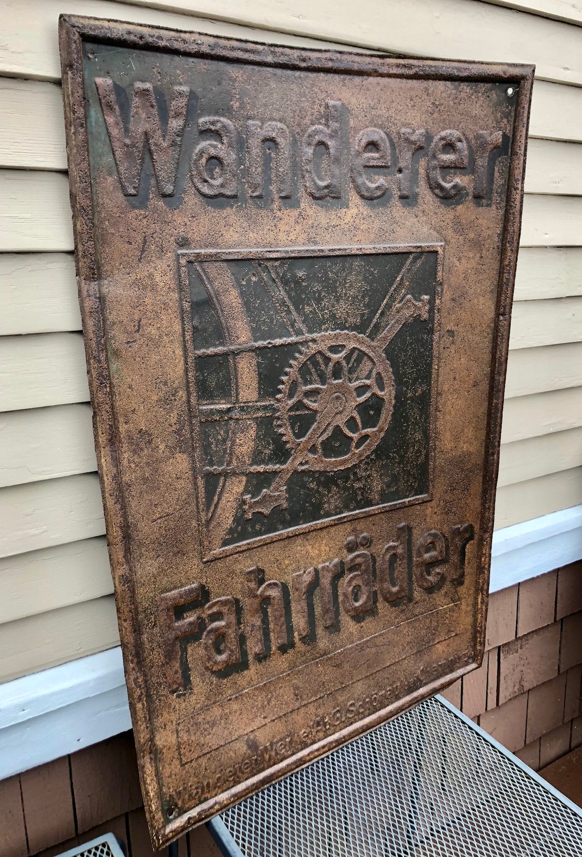 Rare Wanderer Fahrrader German Bicycle Sign Trader Sign - Etsy