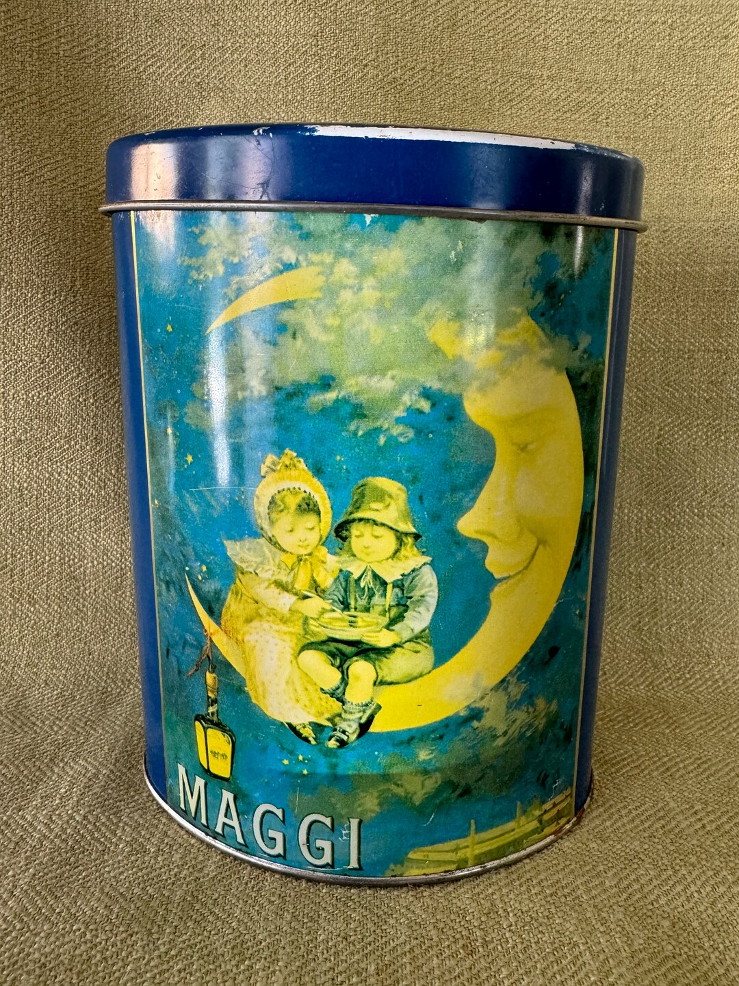 Vintage Maggi Seasoning Tin With Crescent Moon Face - Etsy