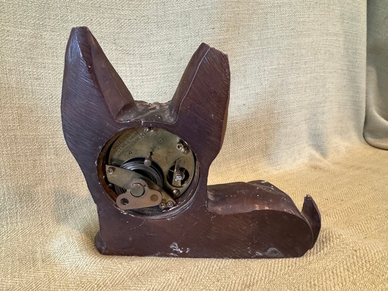Antique German Oswald Googly Eye Terrier Clock, as Found - Etsy