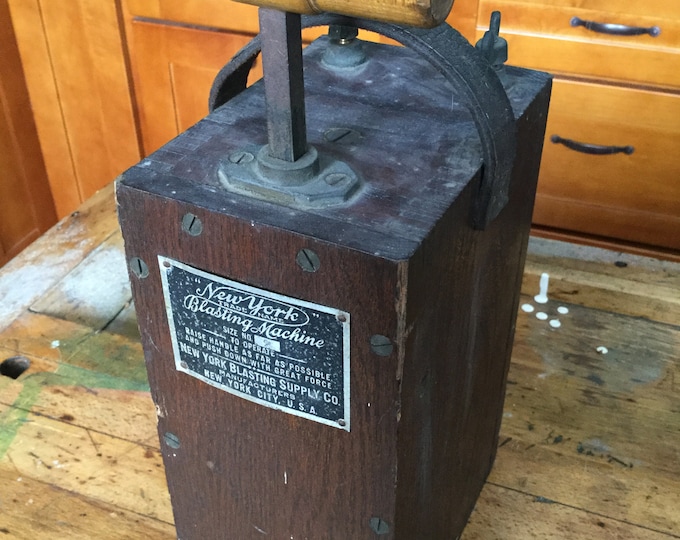 Antique New York No. 2 Blasting Machine, Mining, Dynamite Blaster - Etsy