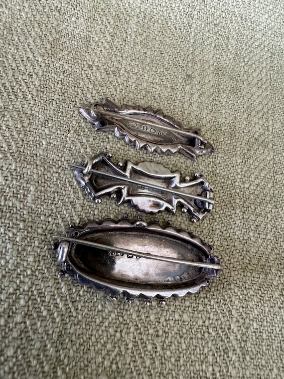 3 Antique Sterling Silver WWI Sailor’s Sweetheart Pin… - Gem