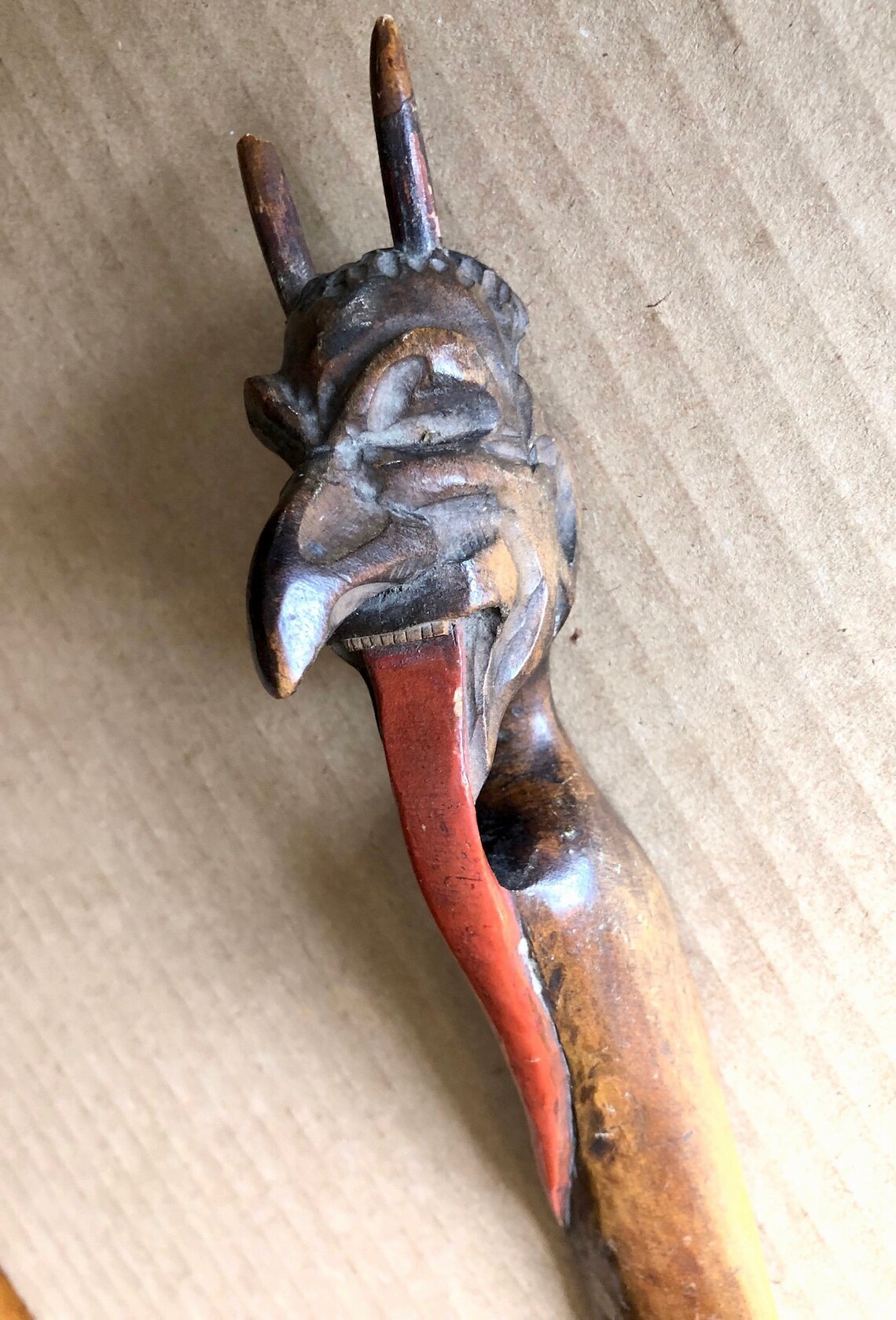 Antique Late 1800’s Devil, Satan Folk Art Page Turner - Etsy