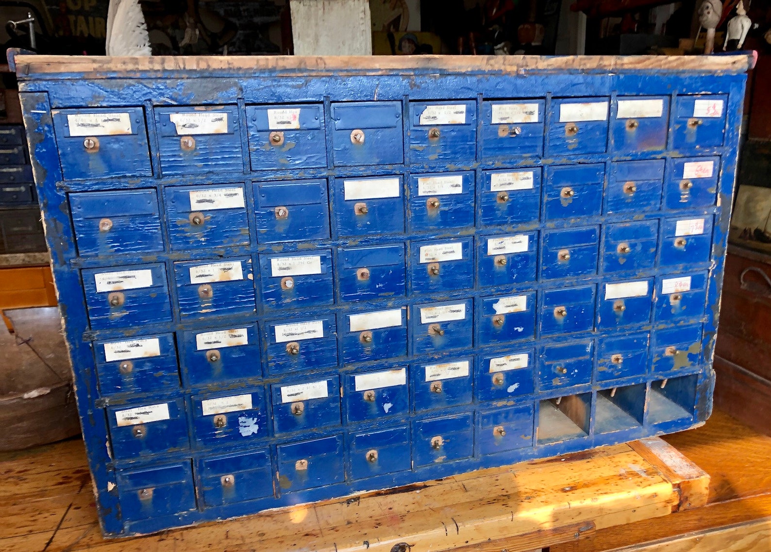 Antique Primitive 51 Drawer Hardware Store Parts Cabinet, Tool Chest - Etsy