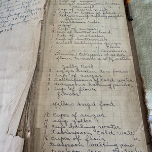 Antique 1800’s Handy Ledger Filled With Recipes - Etsy