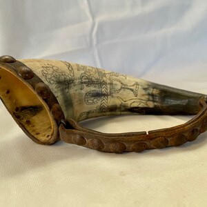 19th Century Spanish Colonial Goat Horn Water Cup, Field Cup, With ...