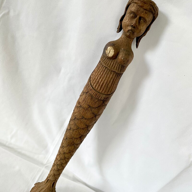 Carved Wood Mermaid - Etsy