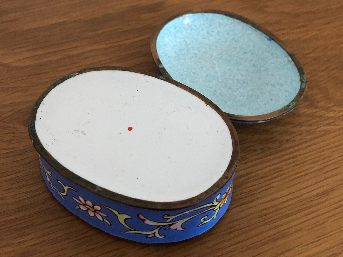 19th Century English Enamel Snuff Box Bilston Battersea - Etsy