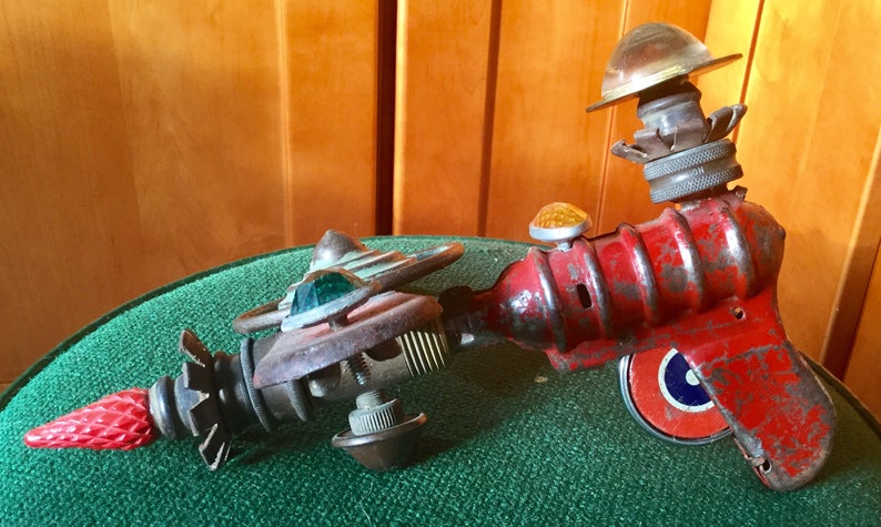Antique Handmade Space Atomic Raygun Sculpture With Moving - Etsy