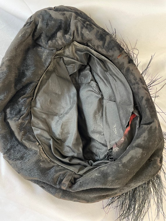 Stunning Antique Edwardian Suffragette Hat, Velvet wi… - Gem