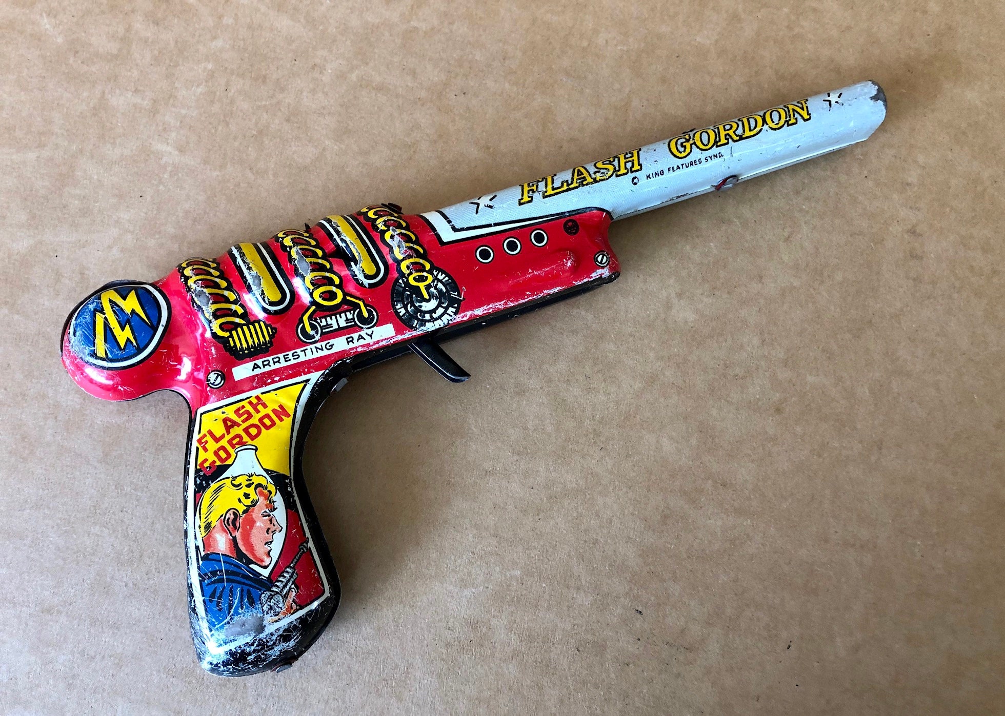1950s Flash Gordon Arresting Ray Gun Tin Toy Raygun | Etsy