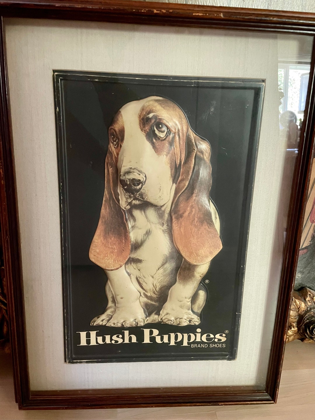 Original 1960s Hush Puppies Shadowbox 3D Basset Hound Store Sign - Etsy