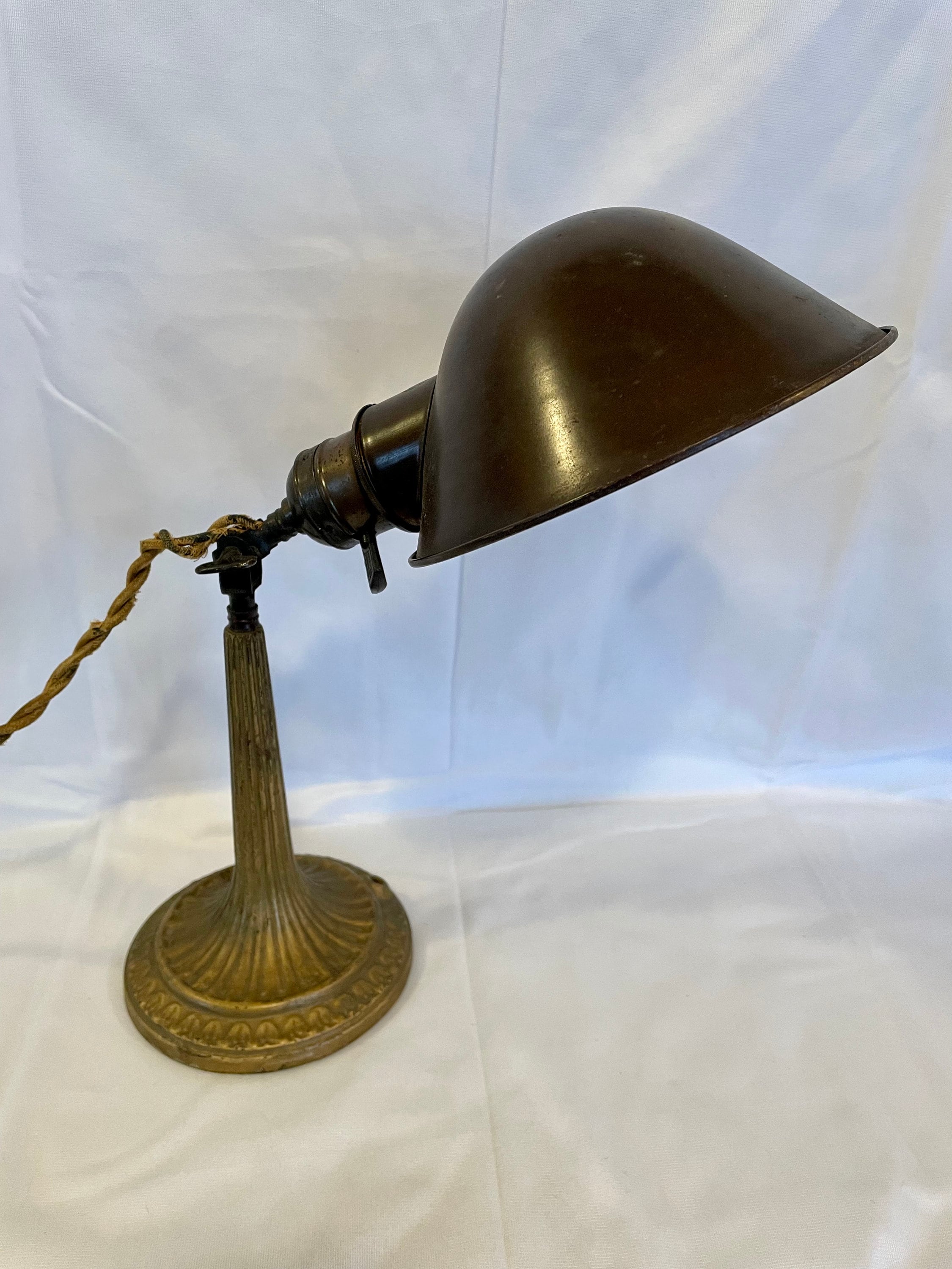 Antique Bronze Base Desk Lamp With Faries Lamp Shade - Etsy