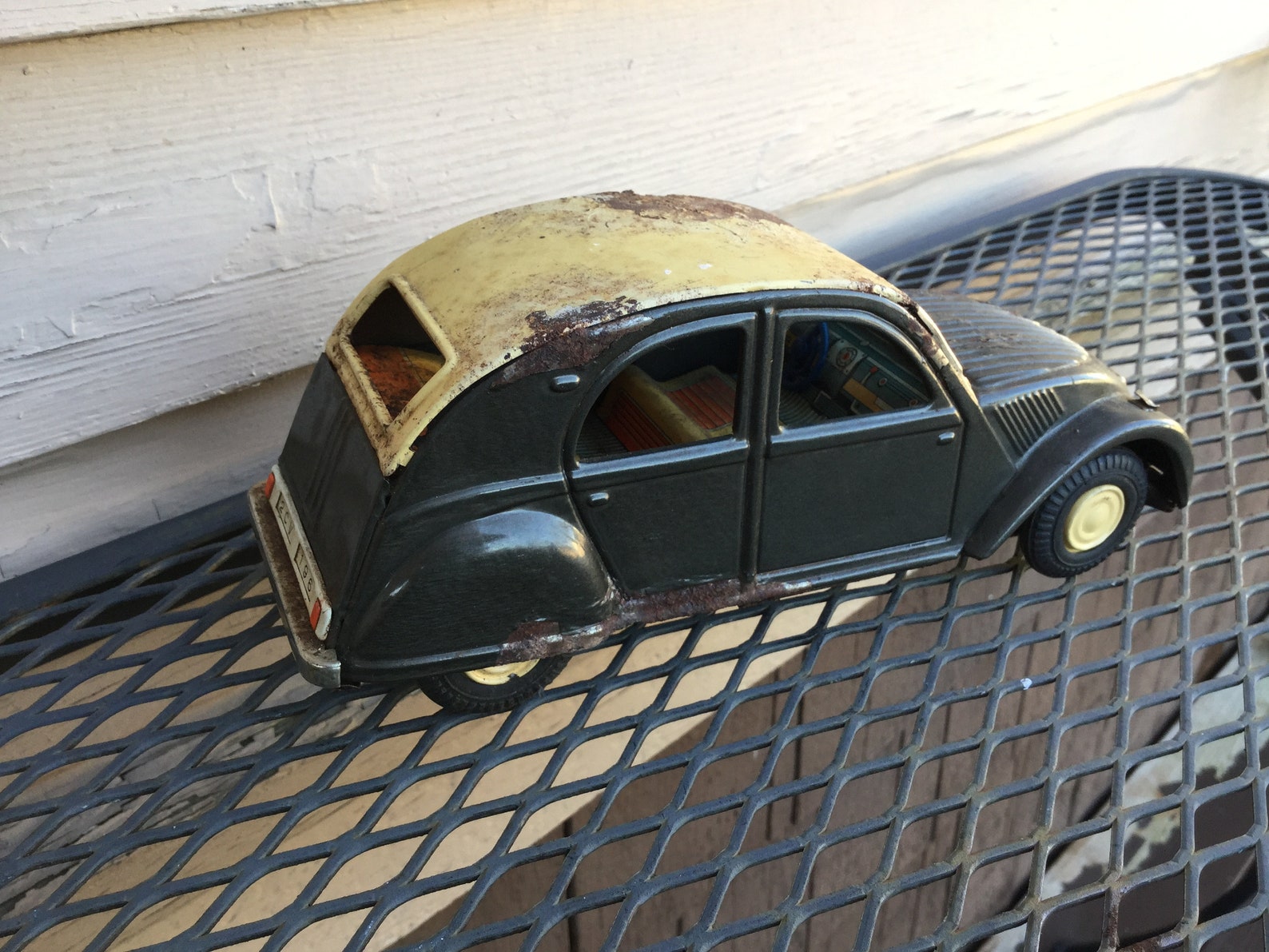 Rare Tin Friction Toy Citroen 2CV Made by Daiya Japan Rough - Etsy