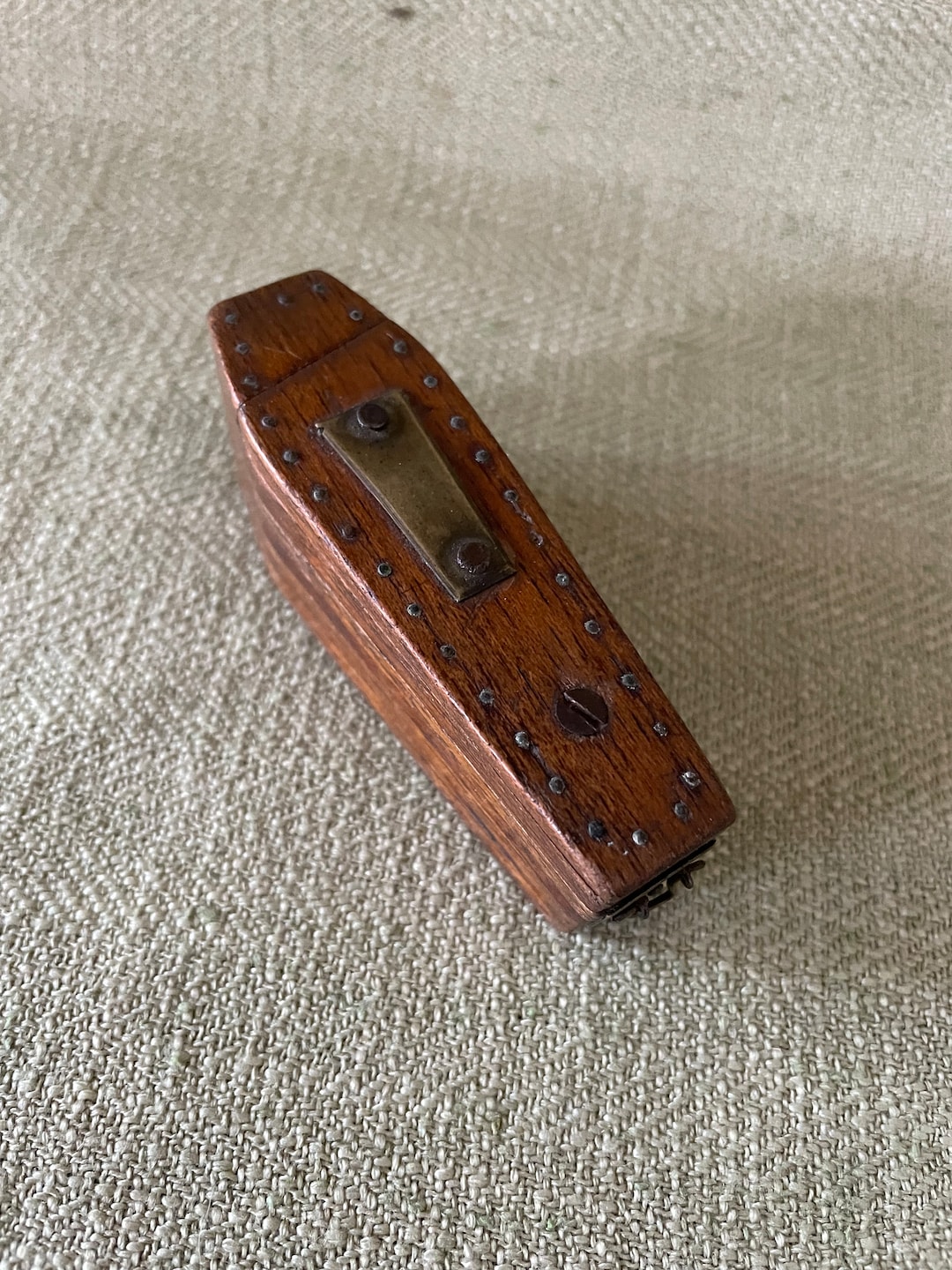19th Century Folk Art Coffin Snuff Box, A Puzzle Box With Body Inside ...