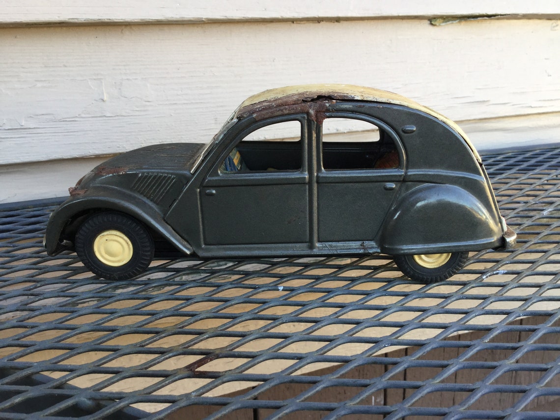 Rare Tin Friction Toy Citroen 2CV Made by Daiya Japan Rough - Etsy