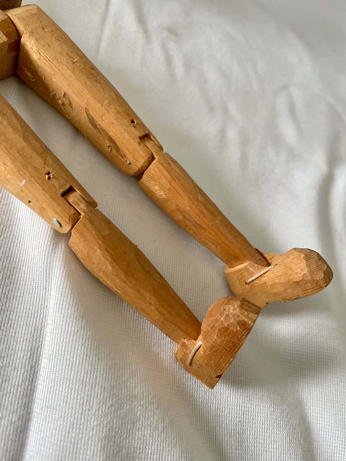 Antique Folk Art Carved Wood Jointed Lay Figure, Artist Model - Etsy