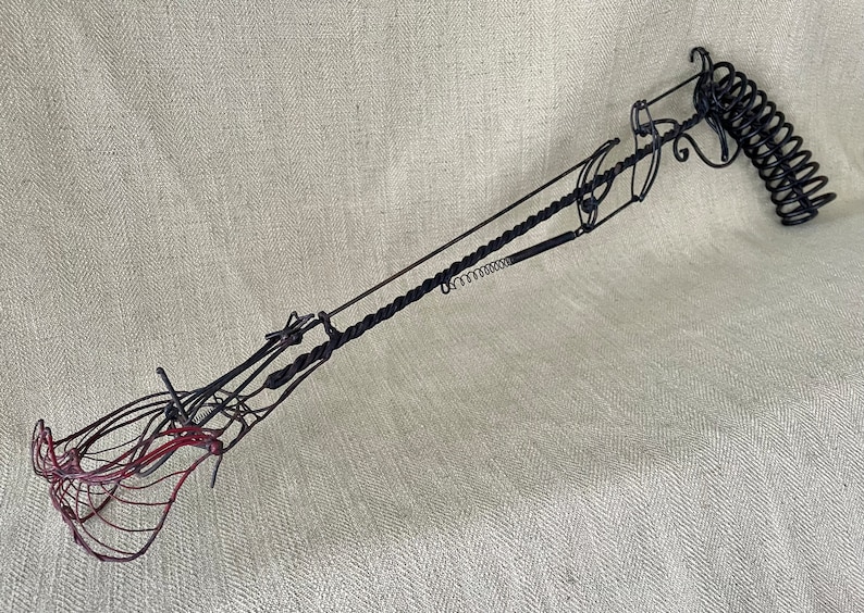 Wonderful Wire Sculpture Tongue Gun, Attributed to Wire Artist Joe ...