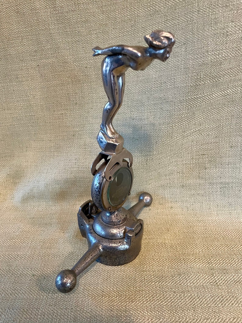 Rare Antique Flying Goddess Moto Meter Radiator Top Art Deco Car ...