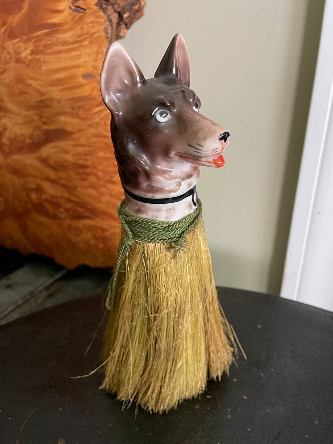 1890-1910 German Bisque Shepherd Dog Crumb Brush - Etsy