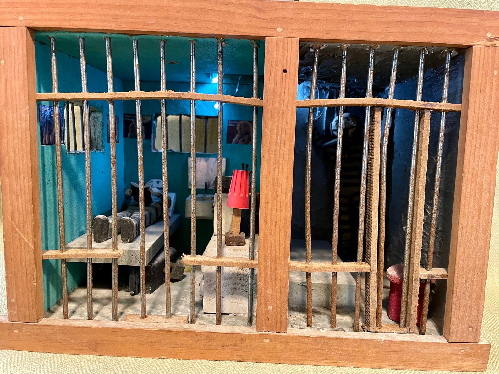 Vintage Outsider Folk Art Jail Cell Diorama, Prison Art - Etsy