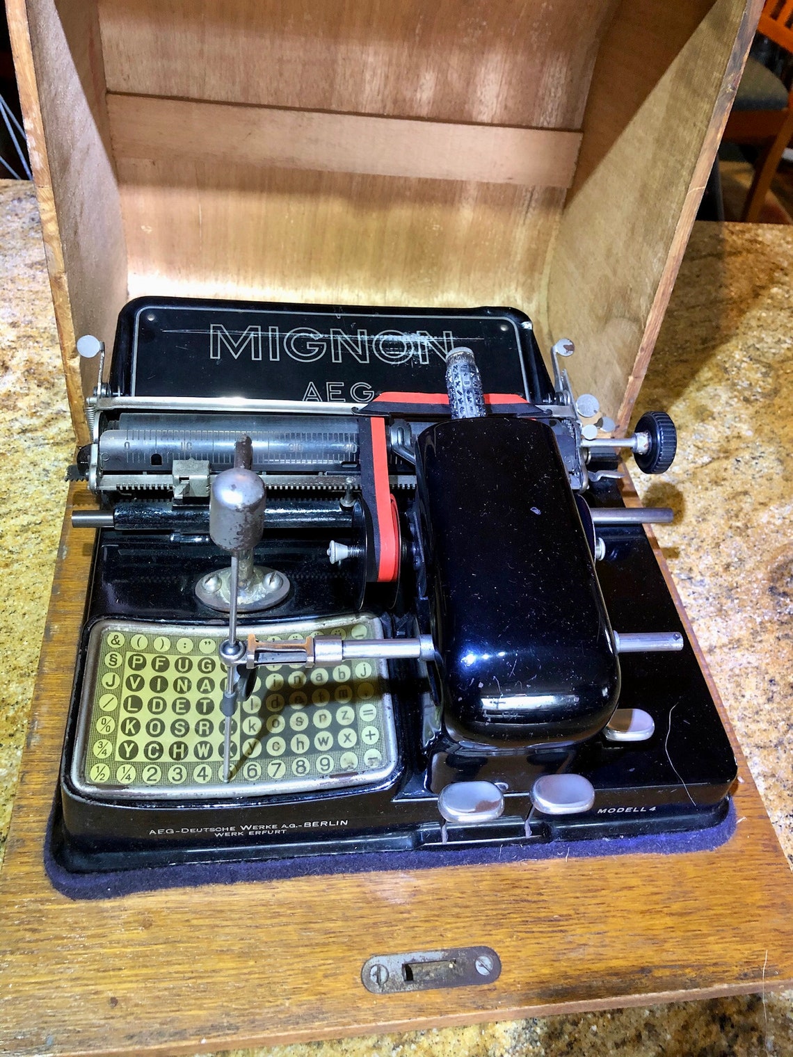 1923-34 Mignon Index Typewriter Model 4 Original Locking | Etsy