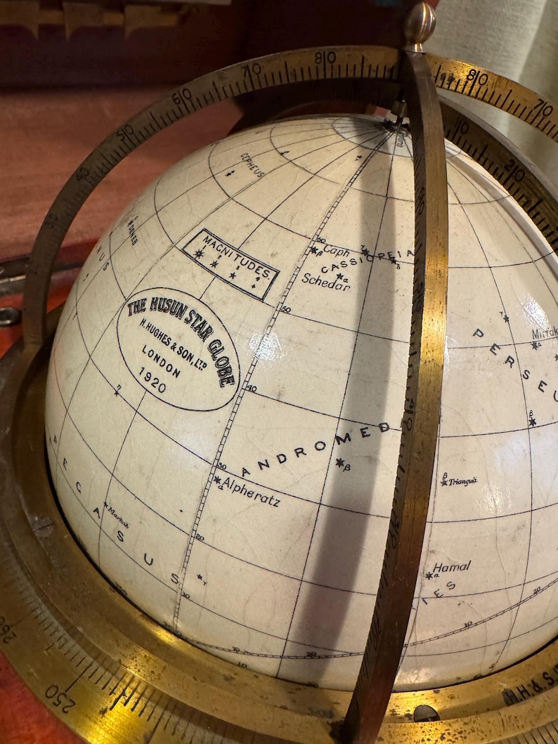 1920 Husun Star Navigation Globe in Case - Etsy
