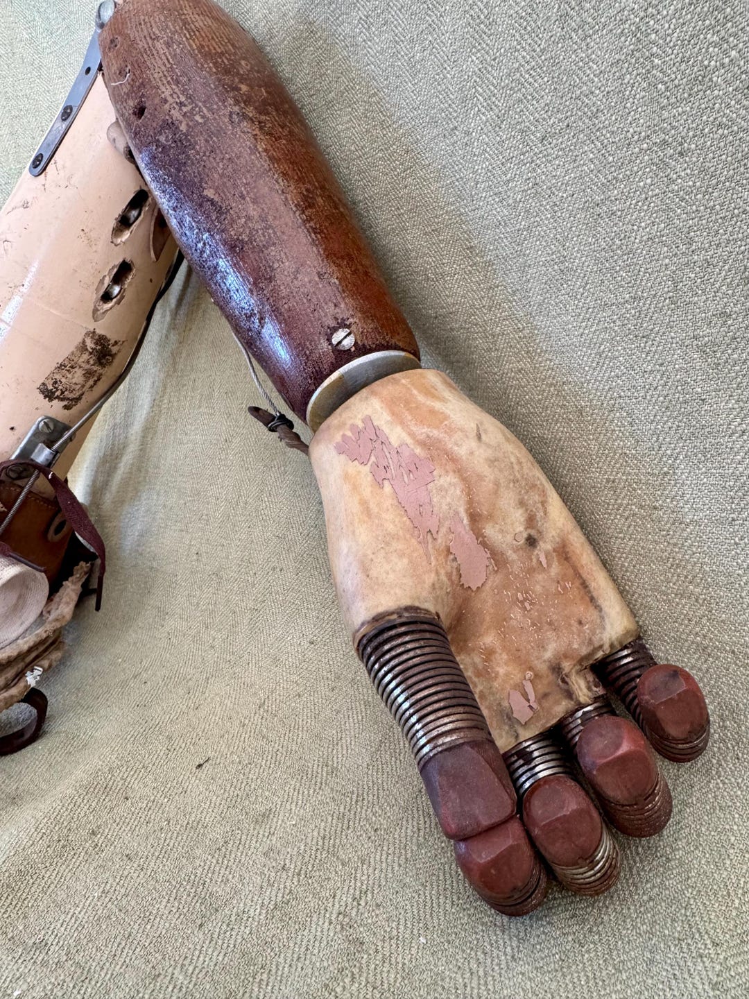 Antique Prosthetic Right Arm, WWI Era, Mechanical Articulated - Etsy