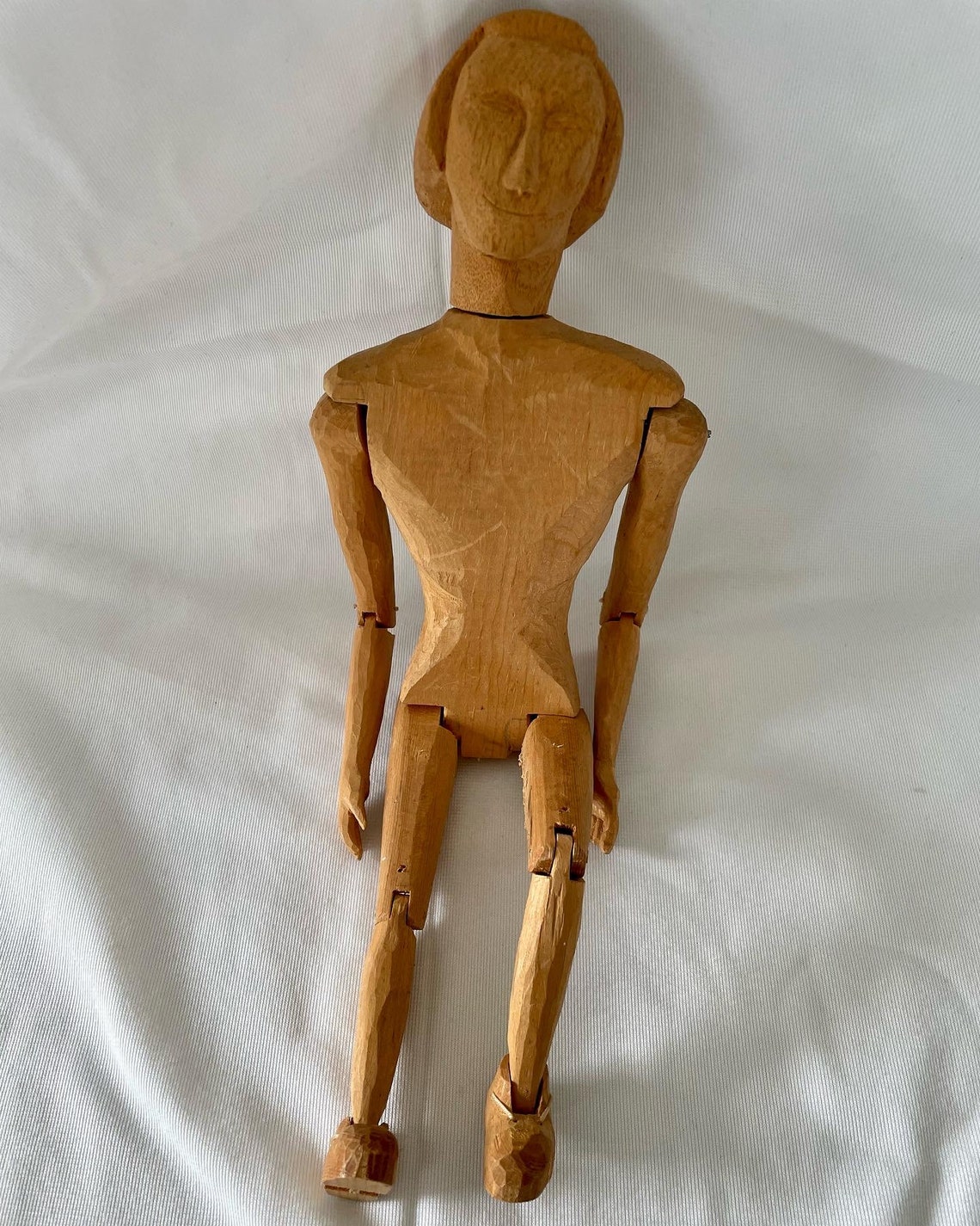 Antique Folk Art Carved Wood Jointed Lay Figure, Artist Model - Etsy
