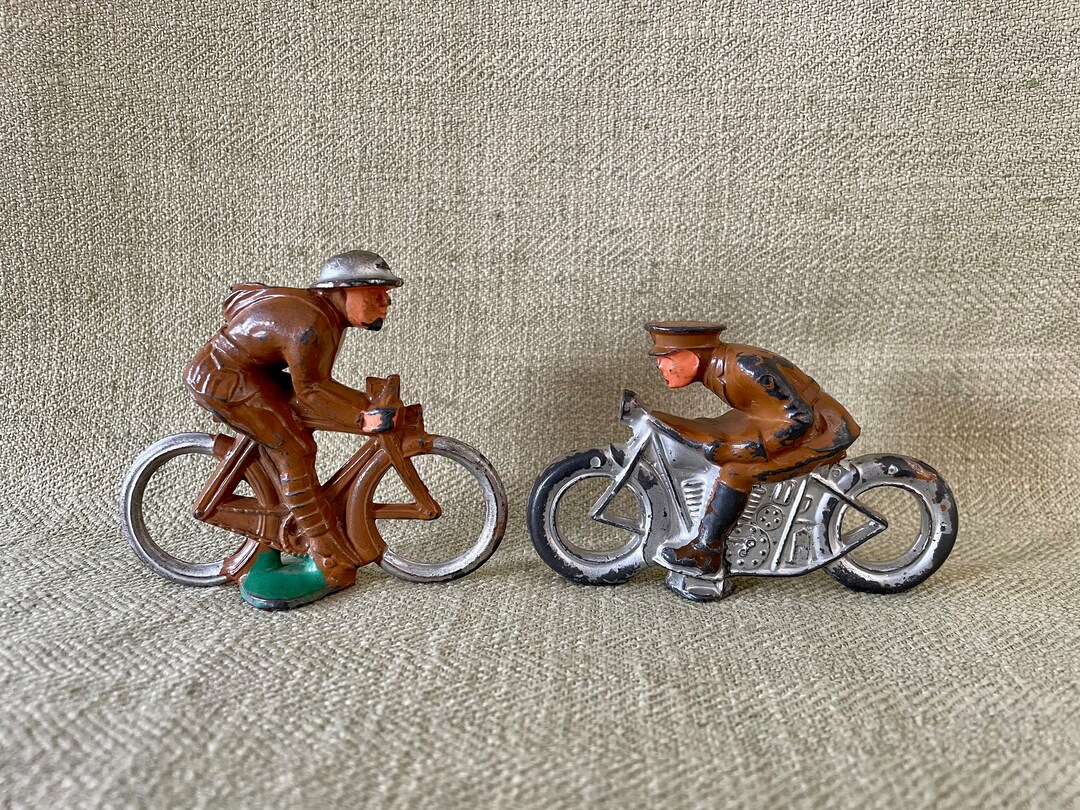 WWI Barclay and Manoil Soldier Messenger, Bicycle and Motorcycle Cast ...