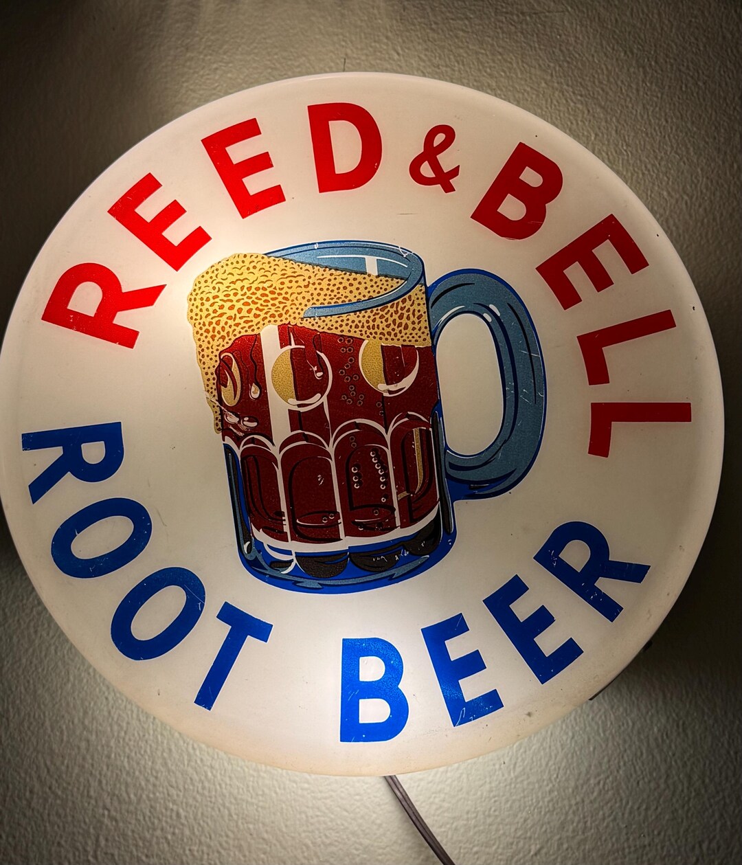 Vintage Reed & Bell Root Beer Lighted Sign, A and W Rootbeer - Etsy