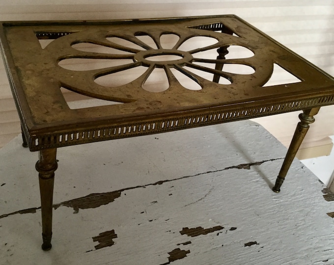Antique Victorian Bronze Table Trivet - Etsy