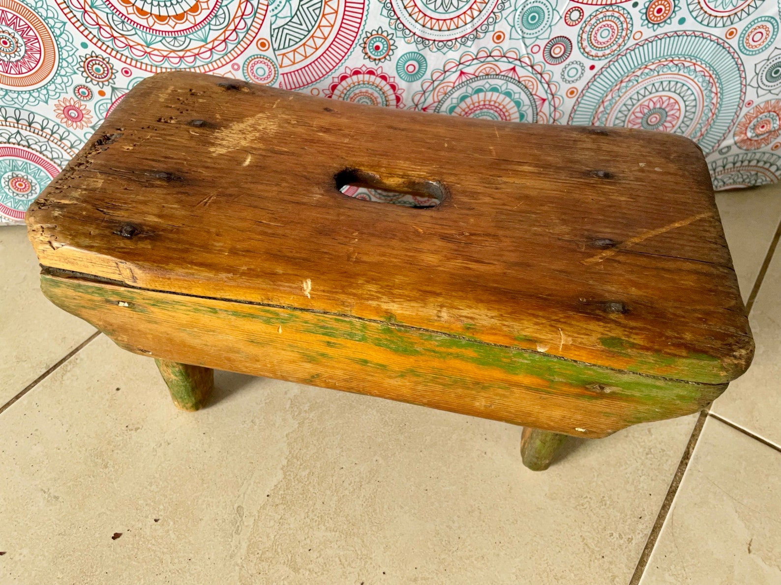 Stack of Stools, Farm Estate Collection Five 1830-1890 Painted ...