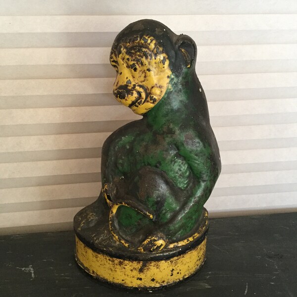 Antique Cast Iron Monkey - Etsy