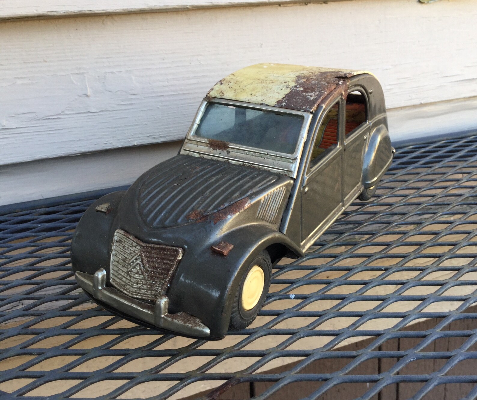Rare Tin Friction Toy Citroen 2CV Made by Daiya Japan Rough - Etsy