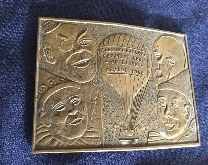 Gorgeous Vintage Bronze Circus Clown Belt Buckle - Etsy