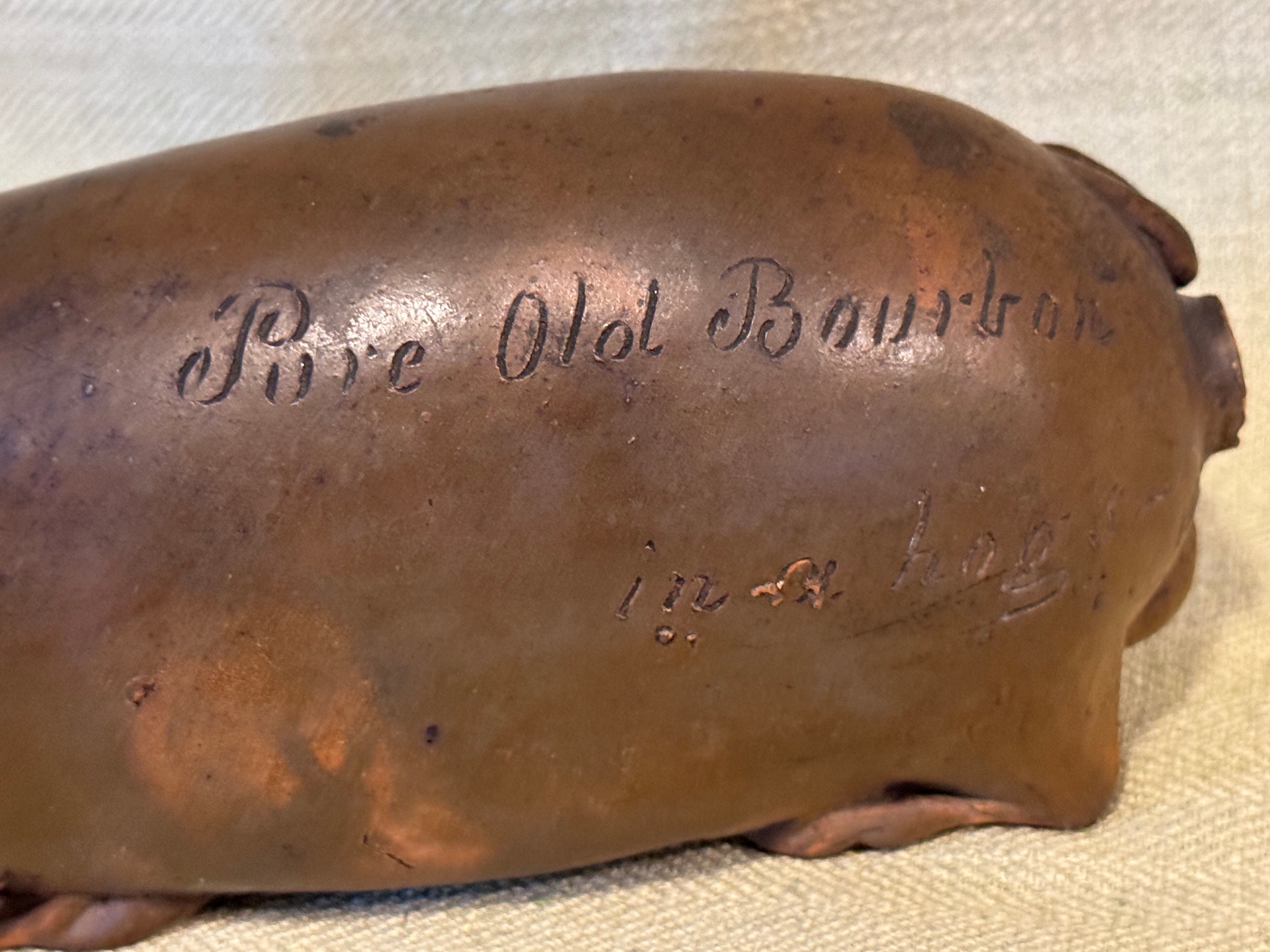 Original 1860-80 Anna Pottery Pig Flask - Etsy